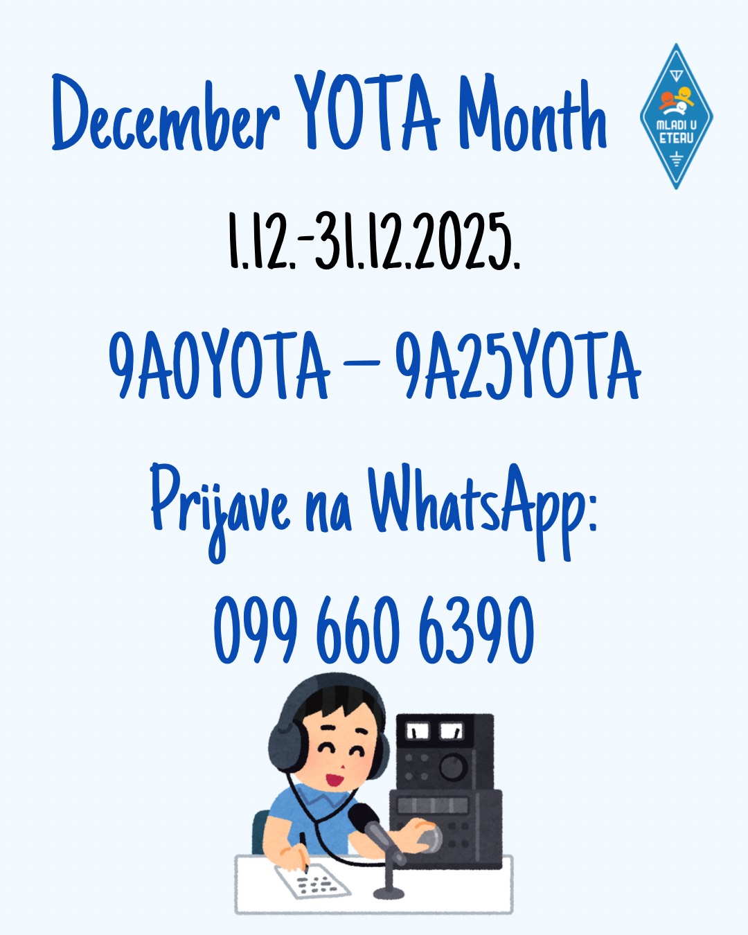 December YOTA Month – pridruži se! - Hrvatski Radioamaterski Savez